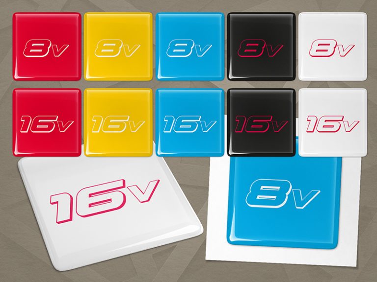 Custom 16v 8v Gel Resin Badge 35mm Suit Peugeot Citroen and others (8 ...