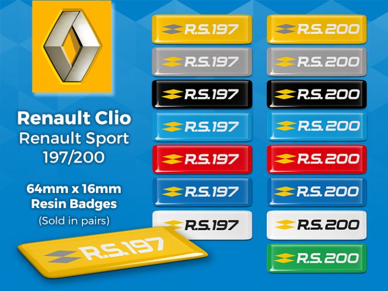 Renault Clio 197 200 (RS197 / RS200) RenaultSport Small Resin Gel ...