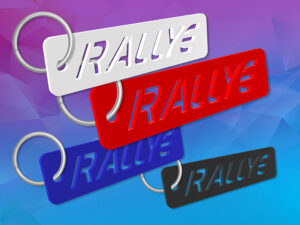 Peugeot Rallye S2 Style Laser Cut Key rings (multiple colours ...